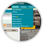 Enable the UPS online billing center - Optimum Parcel