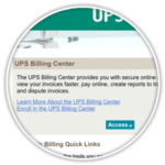 Enable the UPS online billing center - Optimum Parcel